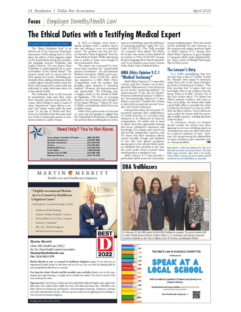 Mazin Sbaiti and Martin Merritt have been published for a second time ...